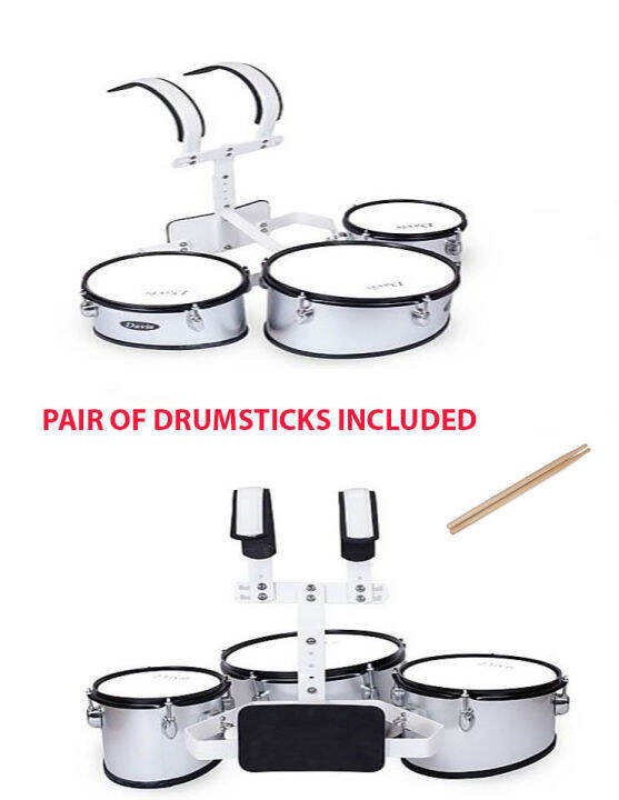 Davis Trio Marching Drums (Silver) 8 , 10 , 12 | Lazada PH