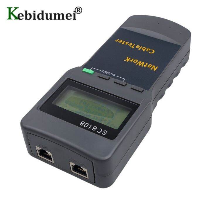 Portable LCD Display SC8108 Network Tester Meter RJ45 Cat5e Cat6 UTP ...