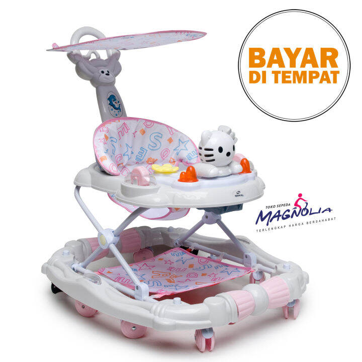 Baby Walker Wolker Spacebaby Roda Dorongan Bayi Belajar Jalan Anak ...
