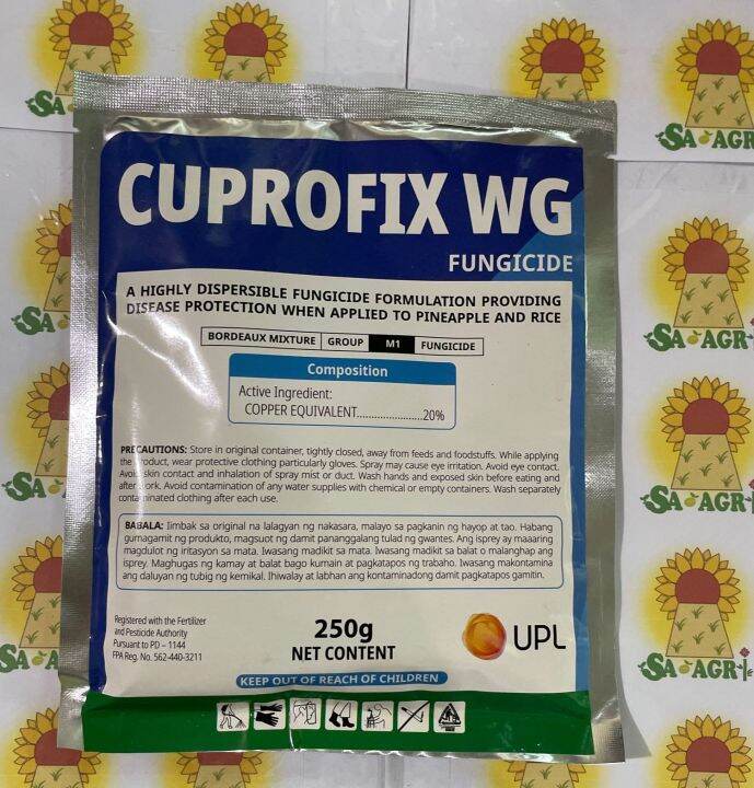 CUPROFIX WG FOLIAR FUNGICIDE ACTIVE INGREDIENT: 20% COPPER EQUIVALENT ...