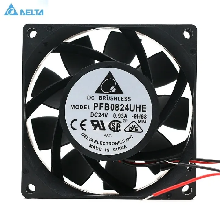 For Delta PFB0824UHE 8038 24V 0.93A 4 Line PWM Temperature Control Inverter Cooling Fan 107.3CFM ...