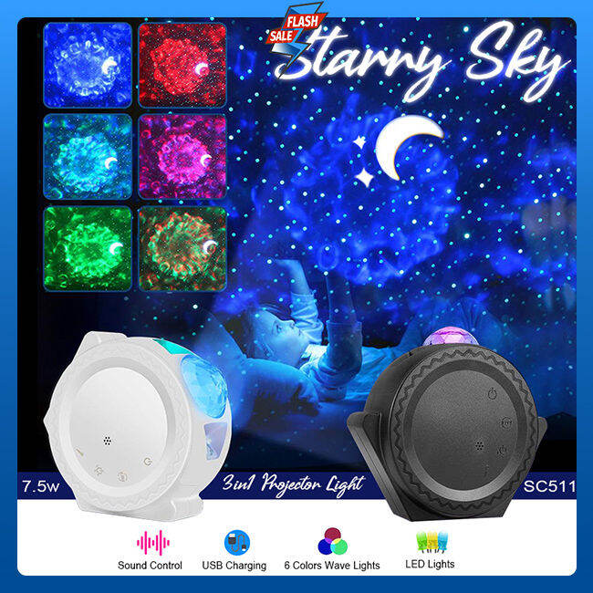 Portable 3in1 Lamp Starry Sky Mini Projector Night Light SC511 | Lazada PH