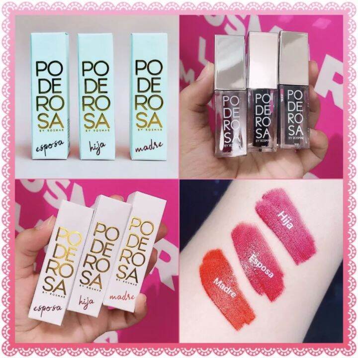 [AUTHORIZED DISTRIBUTOR] ROSMAR COSMETICS PODEROSA LIP COLORS | Lazada PH