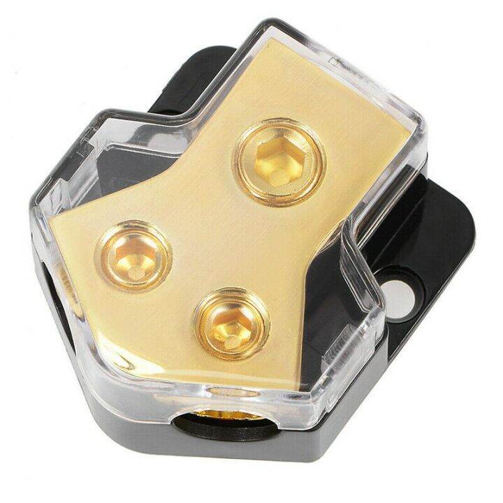 Audio Supply 2 Way Distribution Block /Ground Splitter 0/4gauge AWG For ...