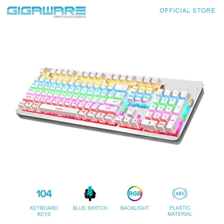 Gigaware K880 Mechanical Keyboard 104 Key Computer Wired Gaming Keyboard | Lazada PH