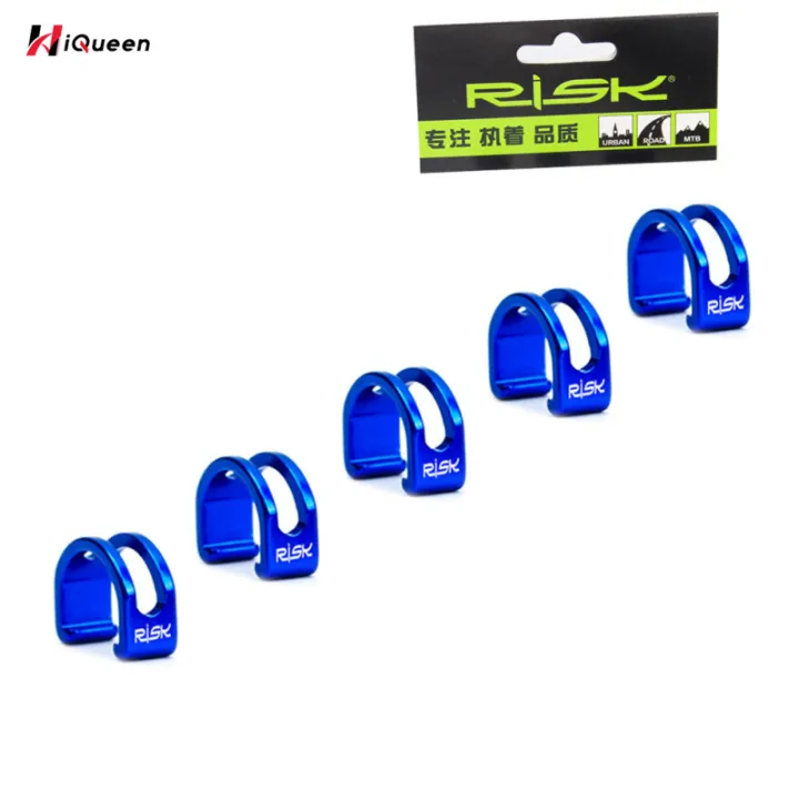 HiQueen 5ชิ้นจักรยานสายหลอด C ประเภทหัวเข็มขัดอลูมิเนียมกลวง U-ประเภท ...