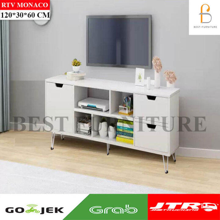 Best RAK TV Cabinet Rak TV Minimalis uk 120x30x60cm | Lazada Indonesia