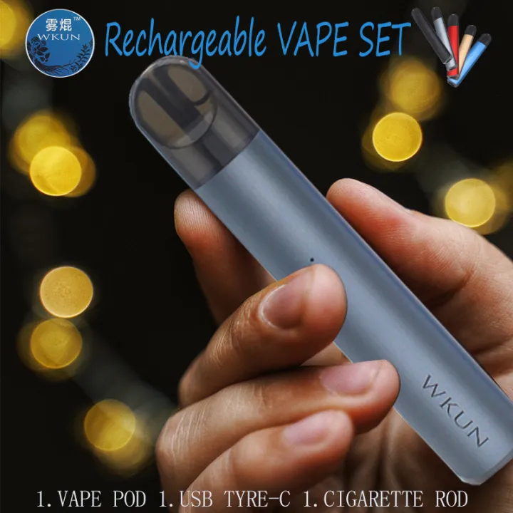 【Send lanyard】WKUN vaper smoke full set 2022 free juice charger Change ...