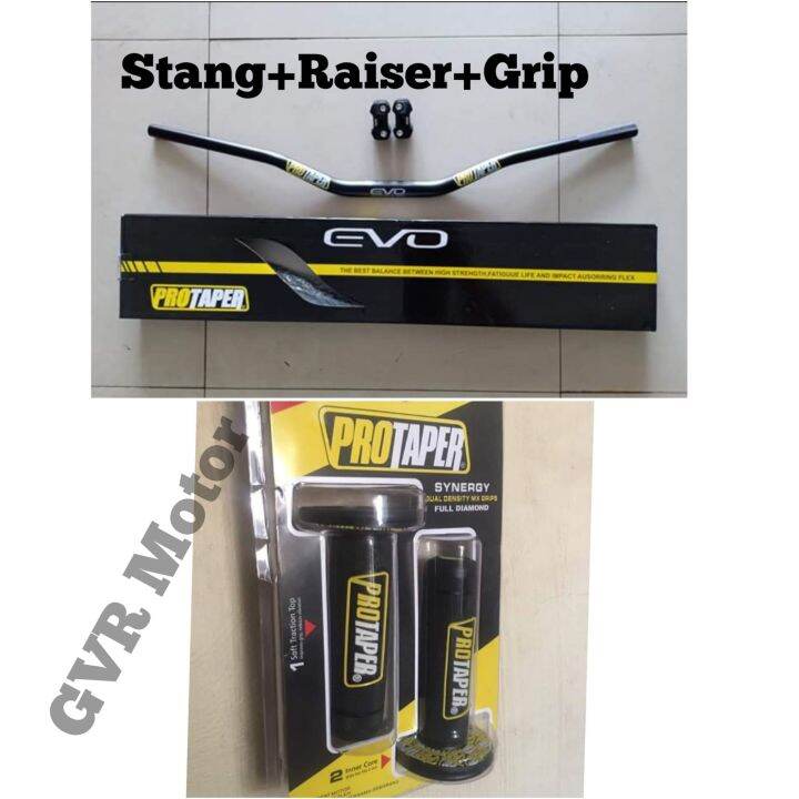 Stang protaper EVO type low plus Grip protaper dan raiser KLX-CRF-Trail ...