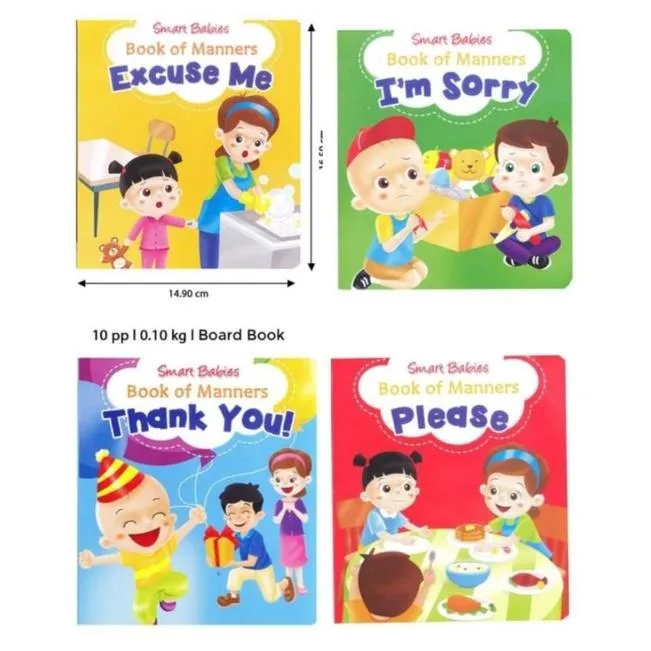 super books SMART BABIES BOOKMANNERS boardbooks | Lazada PH