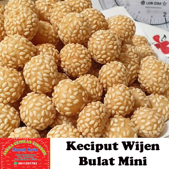 Keciput Wijen Bulat Mini Manis Gurih/Kue Kering/ Kue Wijen/Snack ...