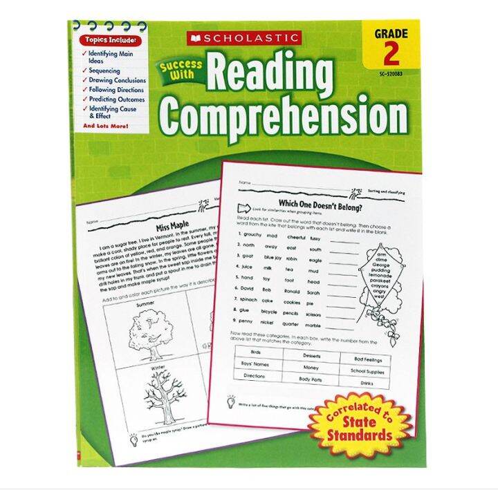 Scholastic Success with Reading Comprehension (Grade 2) second Grade ...