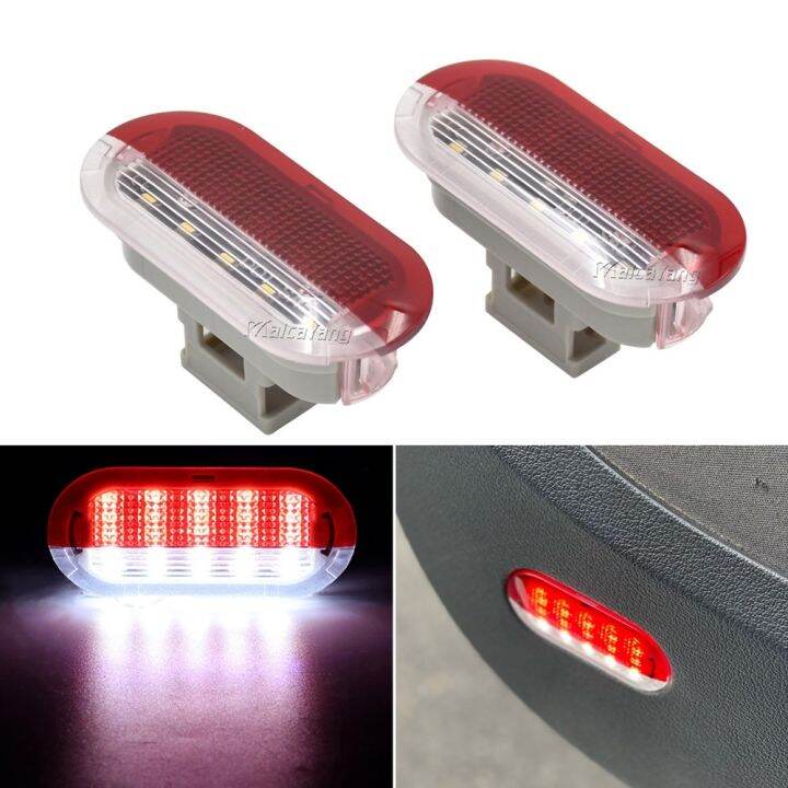 2X LED Courtesy Lamp Door Light White Lights For VW Golf Beetle Cabrio ...