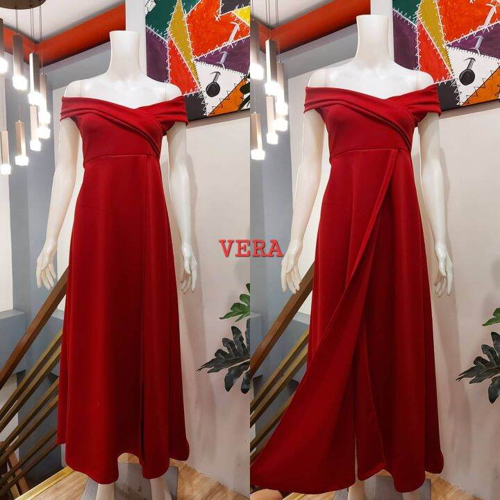 FRONT SLIT vera /bridal dress/debut dress /entourage/bridesmaid, formal ...