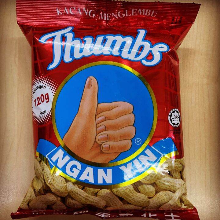 NGAN YIN KACANG MENGLEMBU CAP TANGAN THUMBS PEANUT 120G | Lazada