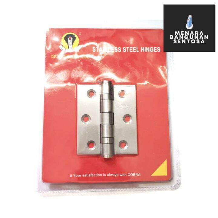 Engsel Stainless Steel Cobra 3 Inch Tebal - Engsel Pintu Jendela ...