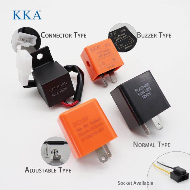 [3pcs/pack] 2 Pin Blinker Flasher Relay For Motorcycle Indicator 12V ...