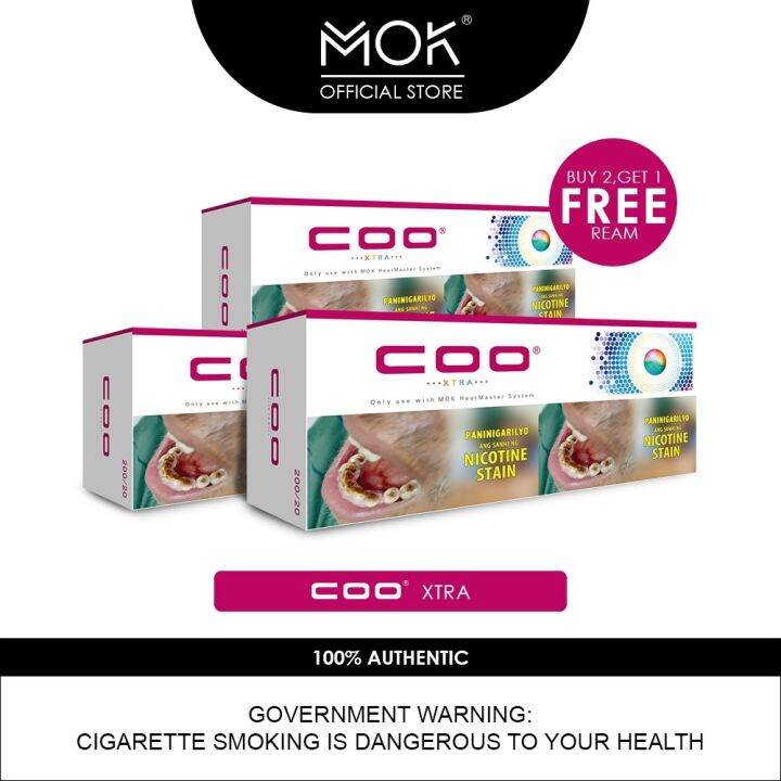 MOK COO Buy 2 Get 1 Ream of Heat-Not-Burn Sticks Xtra | Lazada PH