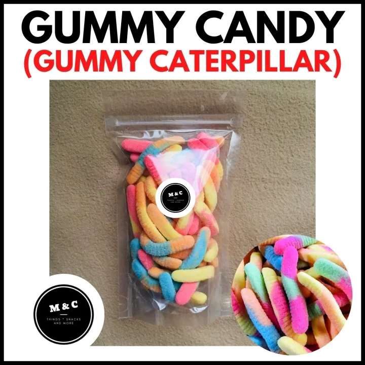 GUMMY CATERPILLAR / GUMMY WORM (GUMMY CANDY) - 100g | Lazada PH