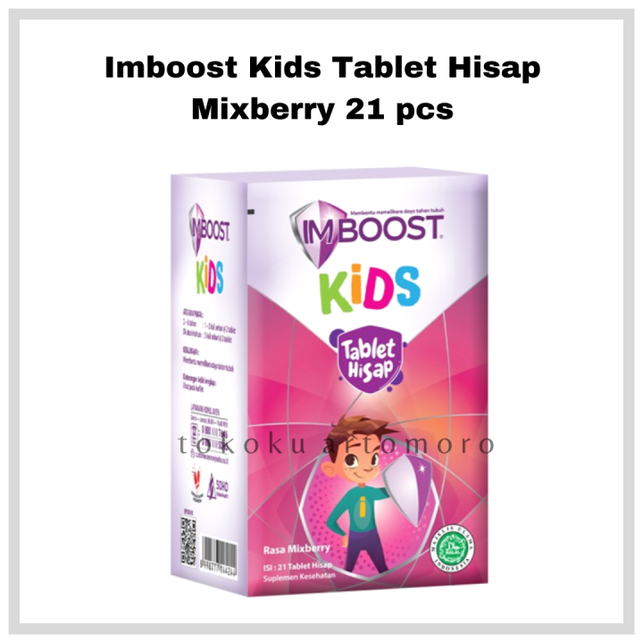 Imboost Kids Tablet Hisap Suplemen Daya Tahan Tubuh Anak - Isi 21 ...
