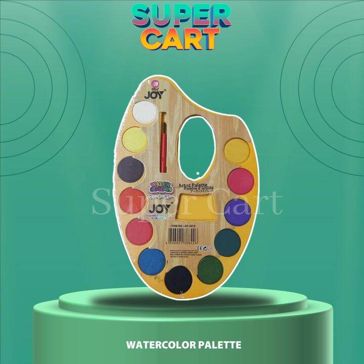 SUPERCART. Watercolor 12 color palette JOY | Lazada PH