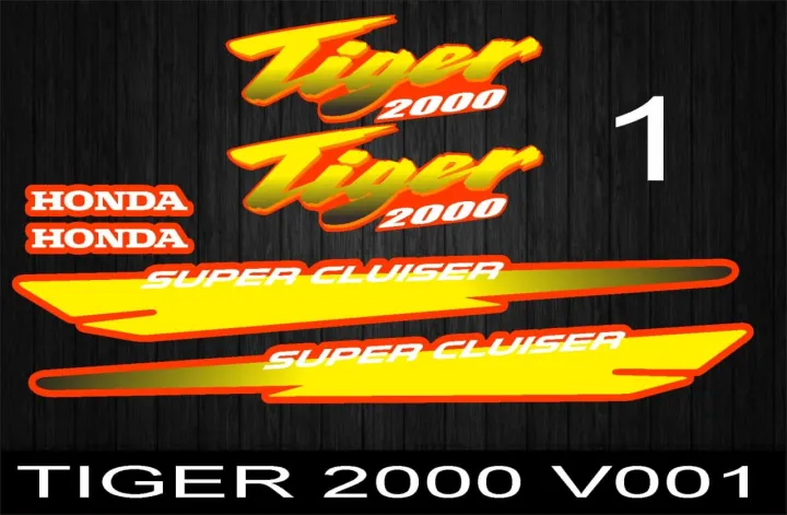 STICKER STRIPING HONDA TIGER 2000 V001 | Lazada Indonesia