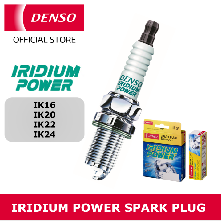 DENSO Iridium Power Spark Plug IK16 IK20 IK22 IK24 [4pcs] | Lazada Singapore