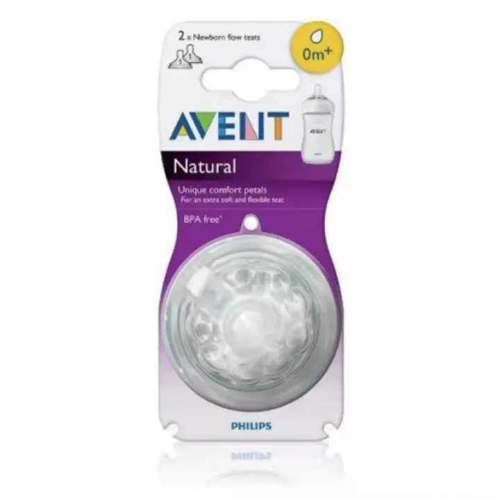 Philips Avent /Natural /and Anti-colic Newborn Flow Nipple Holes 1m ...