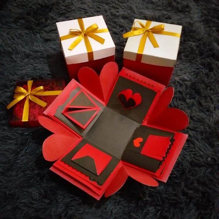 Explosion Box Gift for Boyfriend Husband Girlfriend Wife Anniversary ...