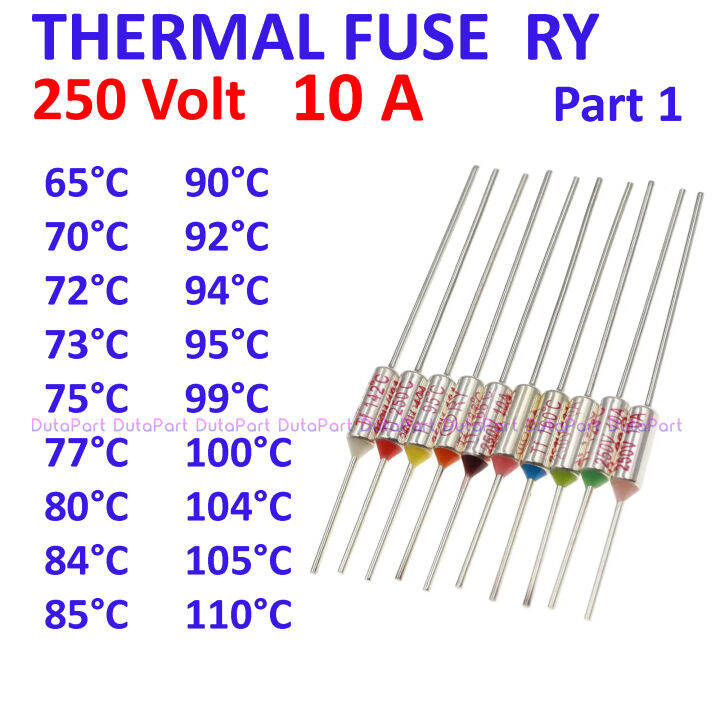 20 PCS Thermofuse RY 10A 250V Thermalfuse Termofuse Thermal Fuse Magic ...