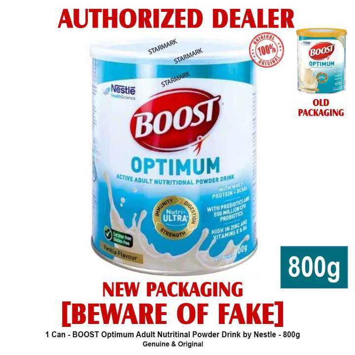 BOOST Optimum VANILLA Flavor 800g Powder Drink by Nestle BOOST Optimum Milk Vanilla AUTHENTIC ...
