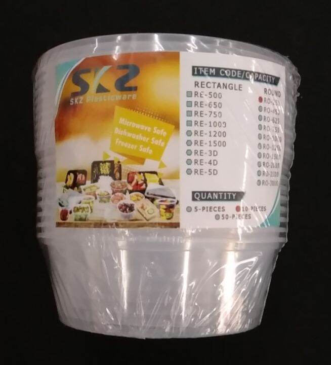 10PCS MICROWAVABLE PLASTIC TUB/CONTAINER ROUND | Lazada PH