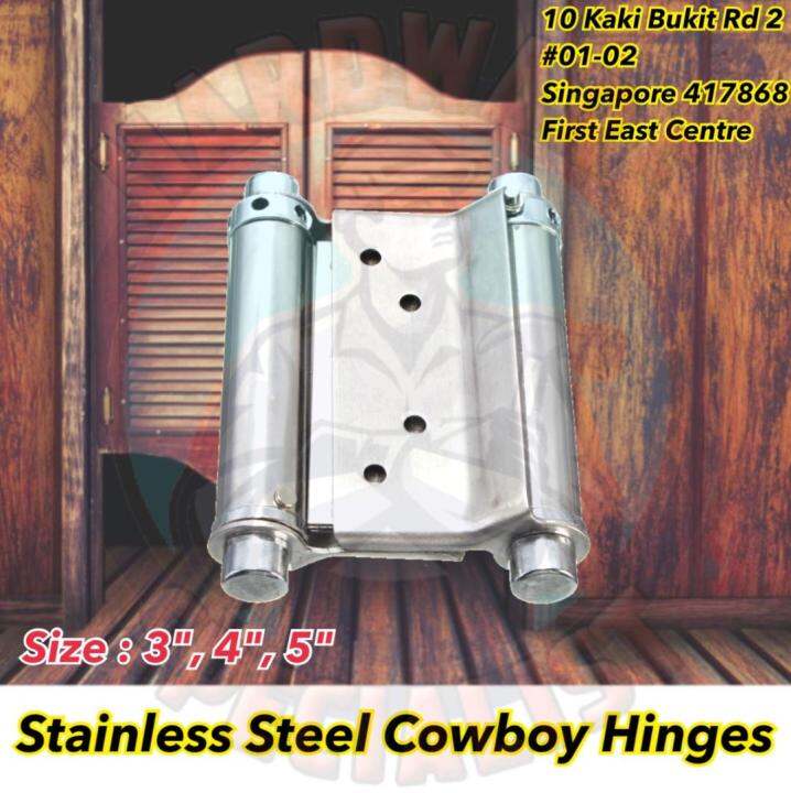 Stainles Steel 304 Cowboy Hinges / Double Action Spring Hinge | Lazada ...
