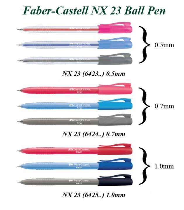 Faber- Castell NX23 Pen : 1.0mm / 0.7mm / 0.5mm | Lazada