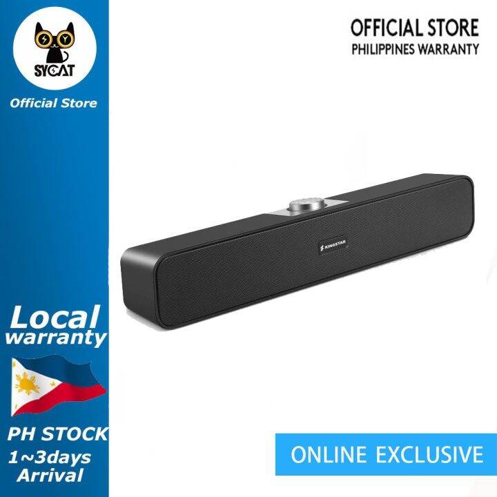 SY CAT Audio Speaker PC Speakers USB Wired Computer Desktop Gaming ...