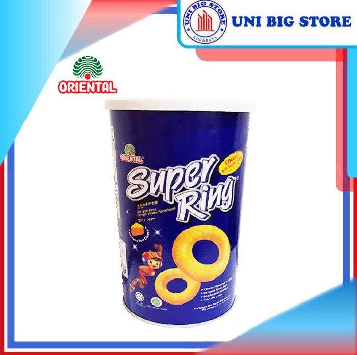 Oriental Super Ring Snack Keju 80 gr Kaleng | Lazada Indonesia
