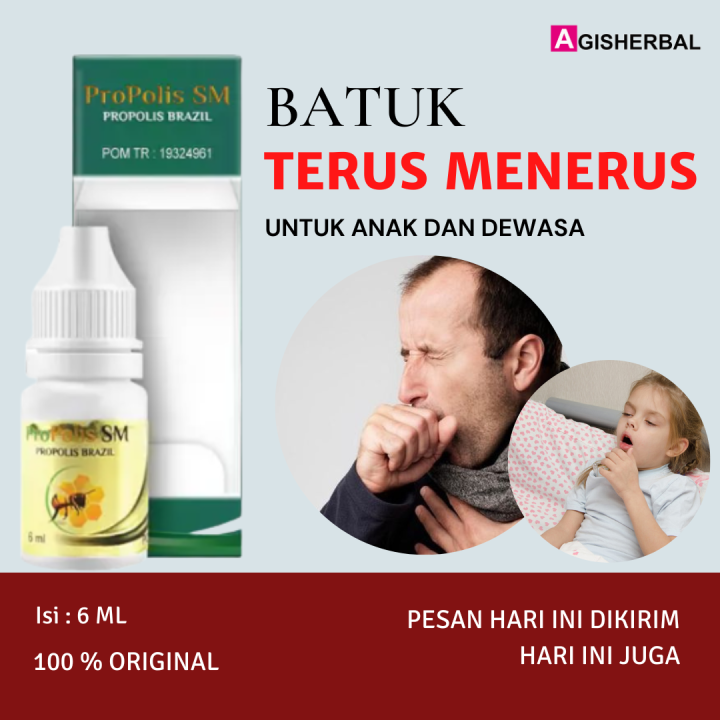 Obat Batuk Anak Dan Dewasa Herbal Propolis SM Brazilian 100% Asli ...