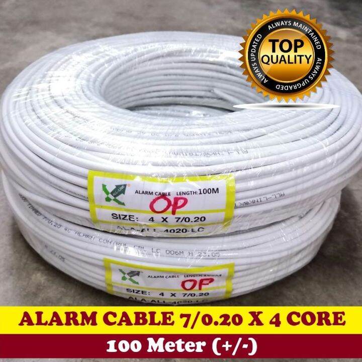 🔥READY STOCK🔥 7/0.20 x 4 Core Alarm Cable Alarm Control Cable [1 Roll ...