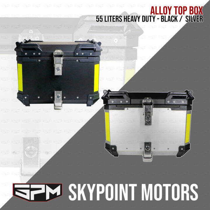 ALLOY TOP BOX 55L HEAVY DUTY ZX-G3655 (9803-430) | Lazada PH