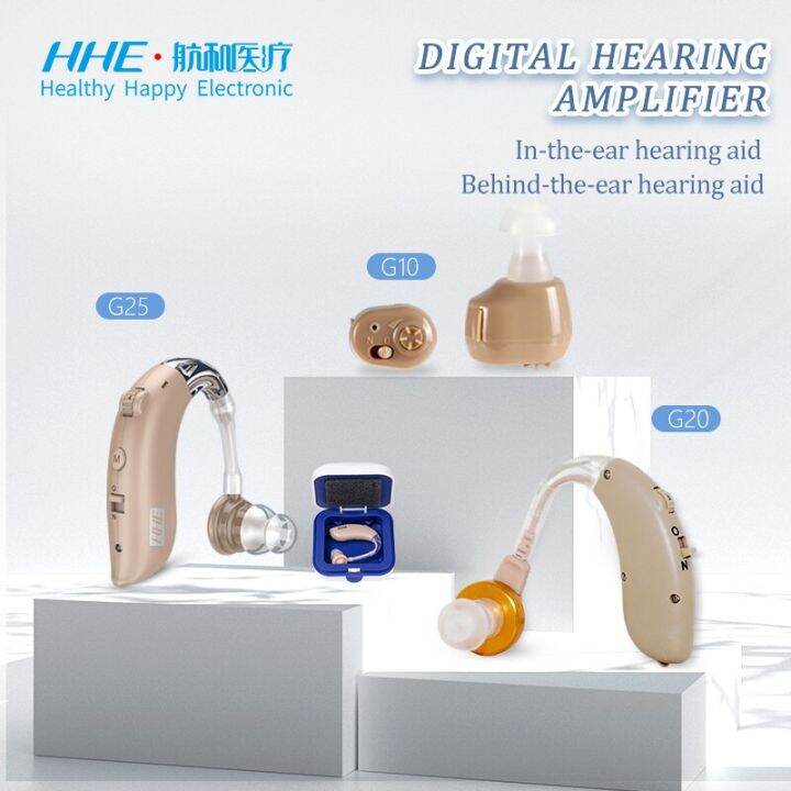 HHE Sound Amplifier Hearing Aids Deaf Wireless Headset Handset Tool ...