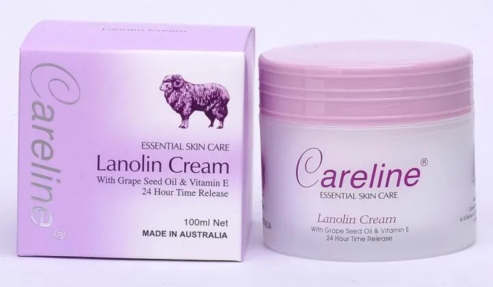 ครีมรกแกะ Careline Lanolin Cream ขนาด 100 ml รกแกะ & องุ่นสกัด Exp.11/ ...