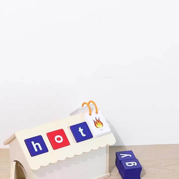 Children's Montessori Early Childhood Education English Letters Word ...