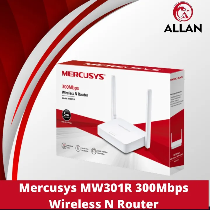 【Spot goods】Mercusys MW301R 300Mbps Wireless N Router Two 5dBi Antennas ...