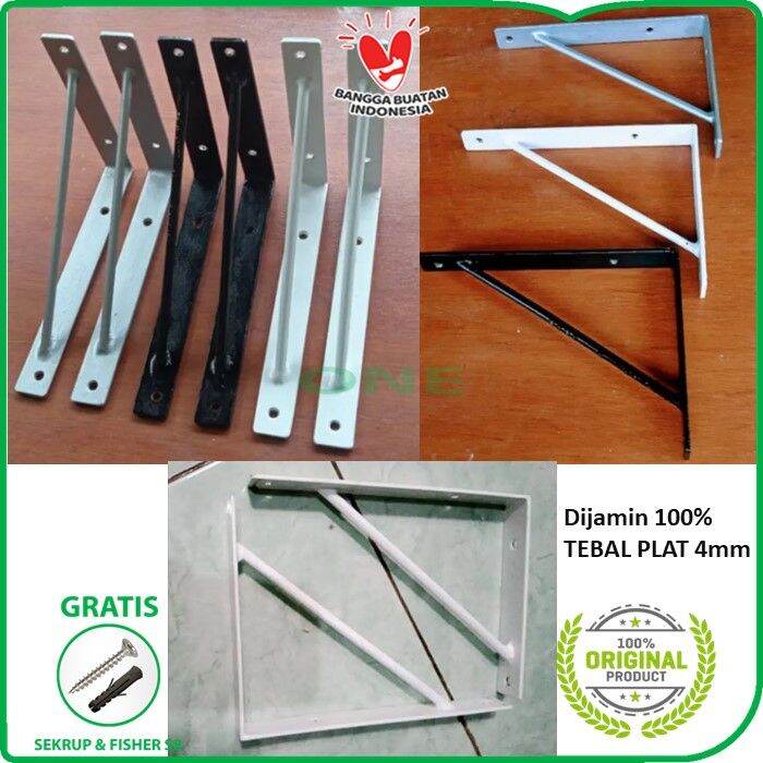 Siku Besi Penyangga Rak Ambalan Dinding. Harga per 1pcs | Lazada Indonesia