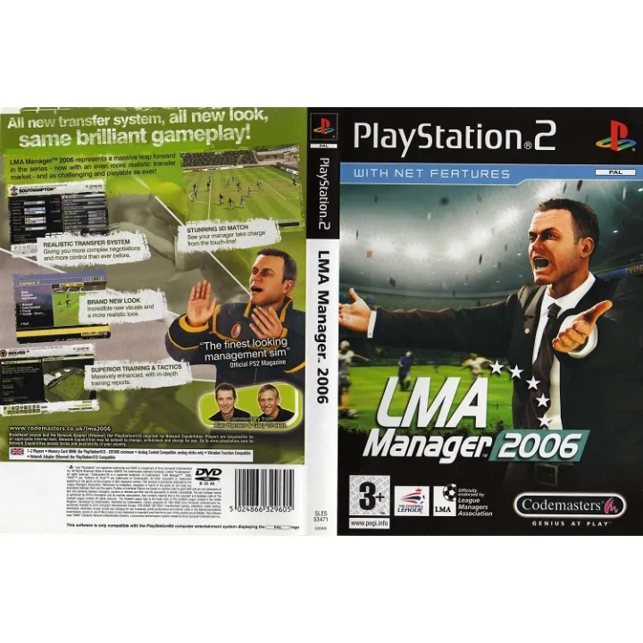 แผ่นเกมส์ PS2 LMA Manager 2006 แผ่นไรท์ สกรีนแผ่น คุณภาพ ส่งไว | Lazada ...