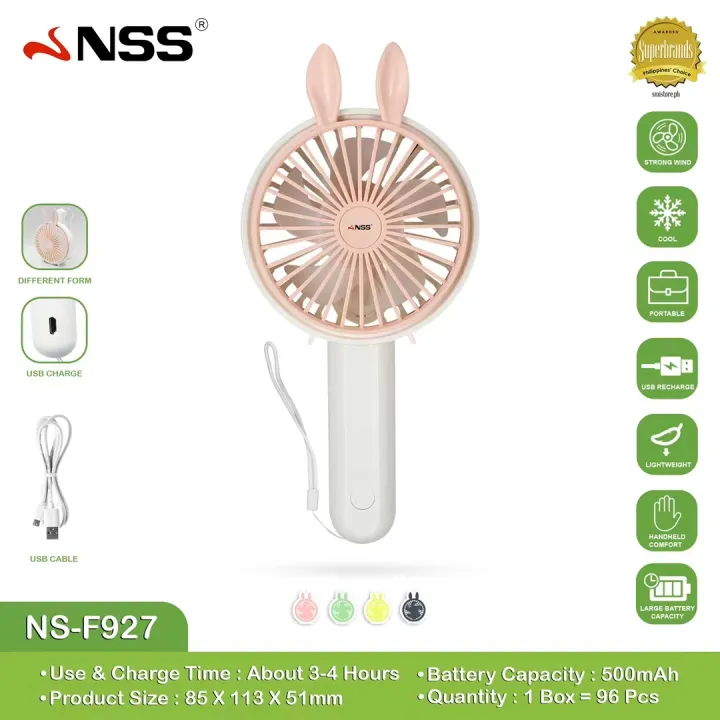 Rechargeable Mini Fan Portable Handheld Fan Electric Fan Green/Pink ...