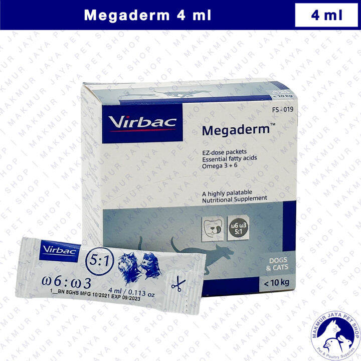 Megaderm Sachet 4ml / Vitamin Kucing Anjing Virbac Mega Derm 4 ml ...