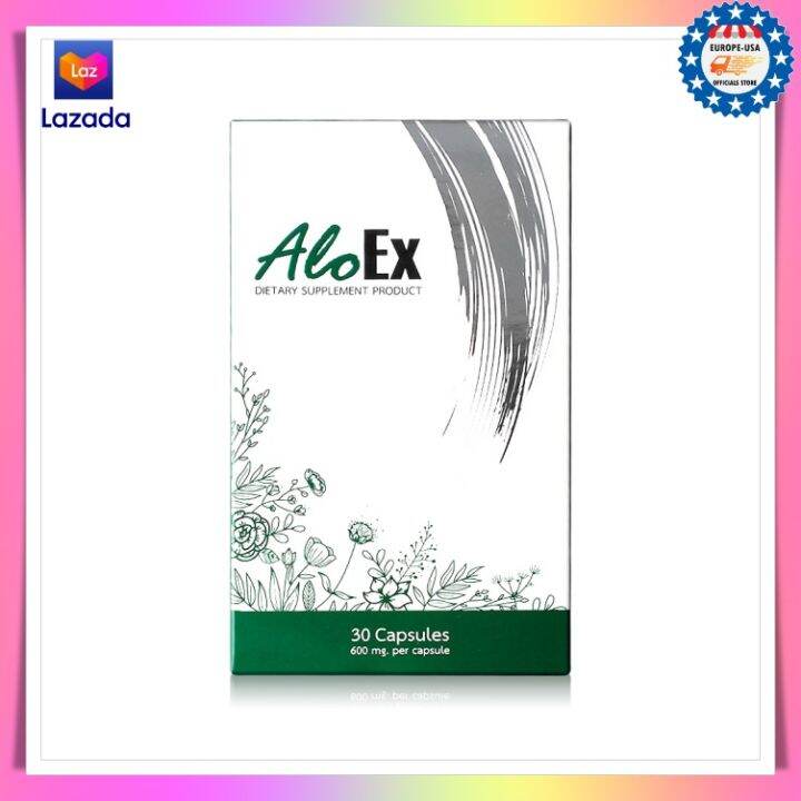 AloEx Dietary Supplement Product 30 Capsules. # อาหารเสริมเพื่อความงาม | Lazada.co.th