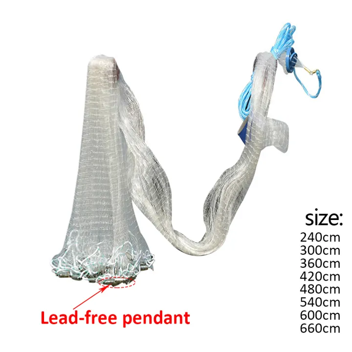 【Spot - fast delivery】Cast Net Fishing Net American Style Outdoor Throw ...