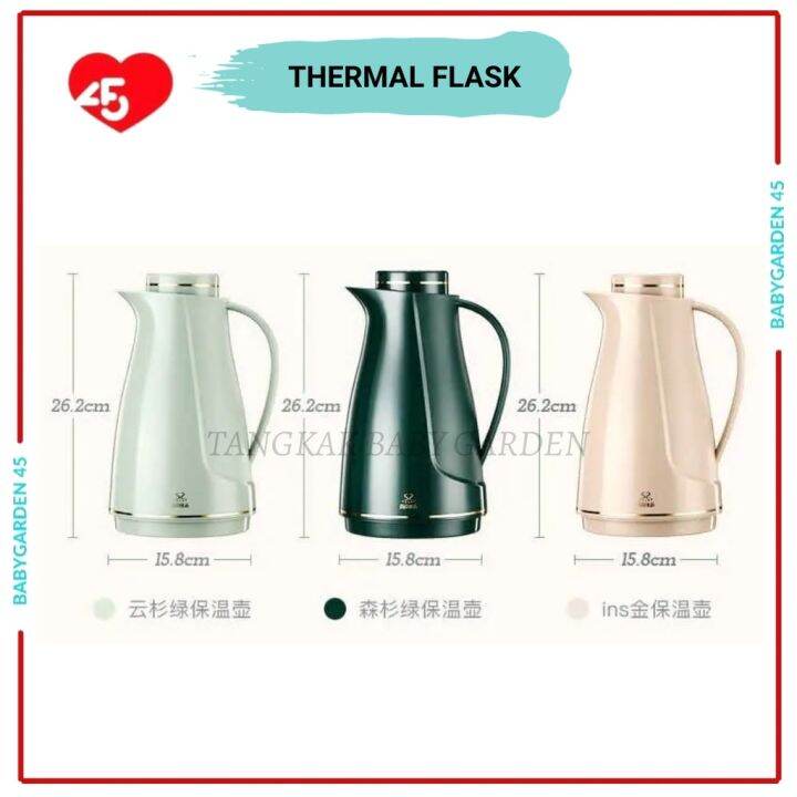 S2 Thermal Flusk Jug 1Litre High capacity Insulation 24hours | Lazada